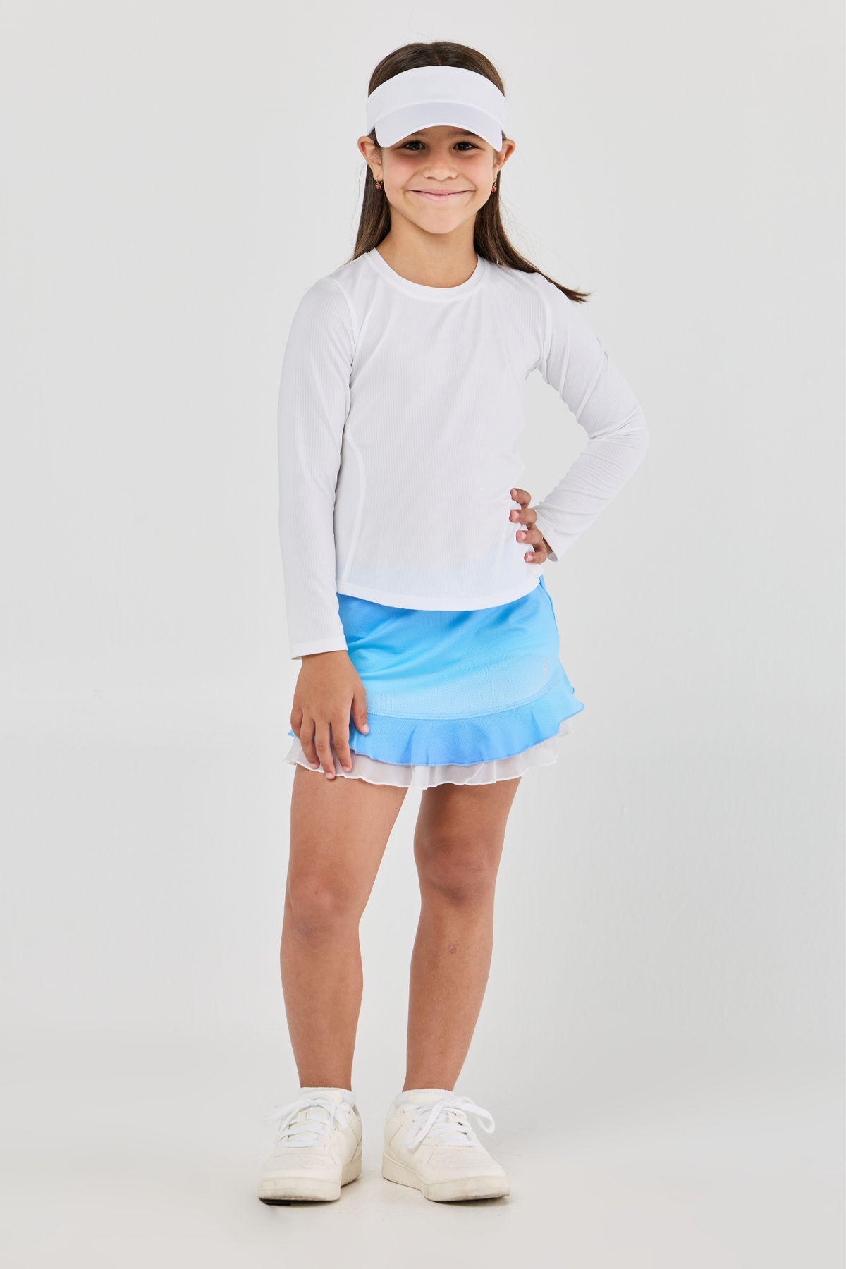 Girl's Ruffle Tennis Skort by Sofibella - UV Girls